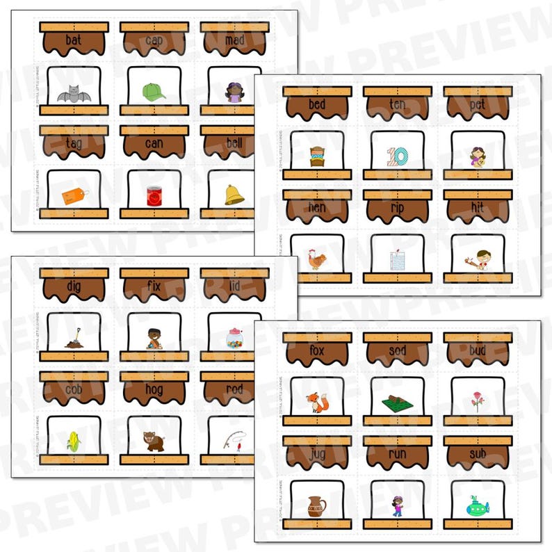 Summer Smores CVC Words Match | Camping S’mores Decoding & Matching ...