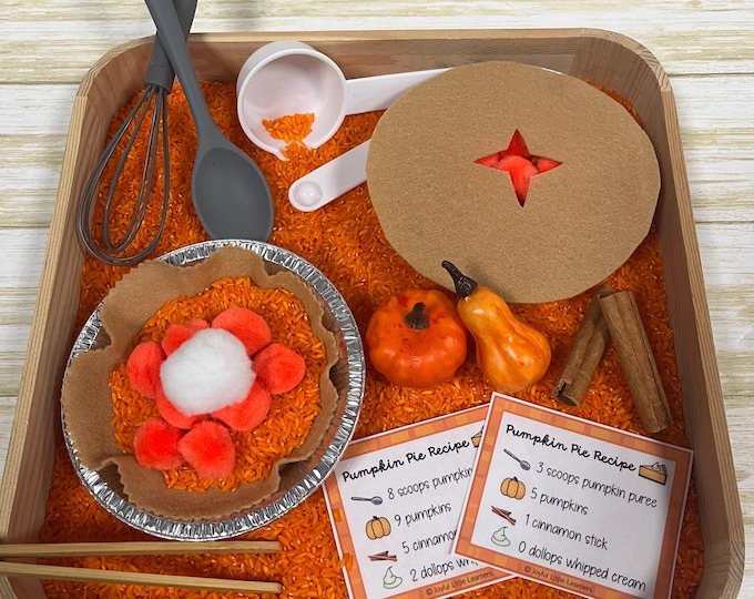 Pumpkin Pie Sensory Bin | Fall Sensory Bin | Thanksgiving Sensory Bin ...