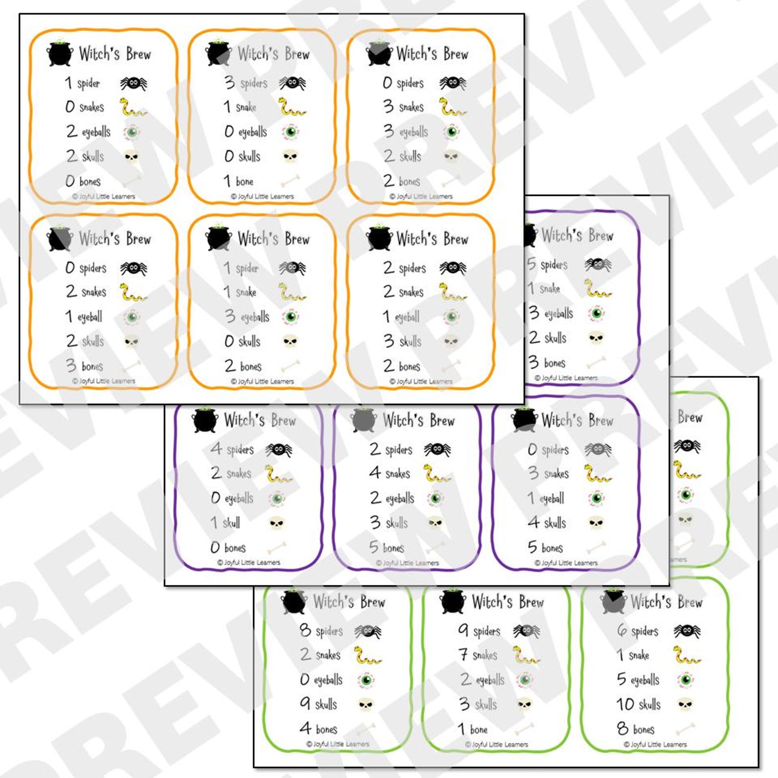 Witch’s Brew Recipe Task Cards | Halloween Witch Differentiated ...