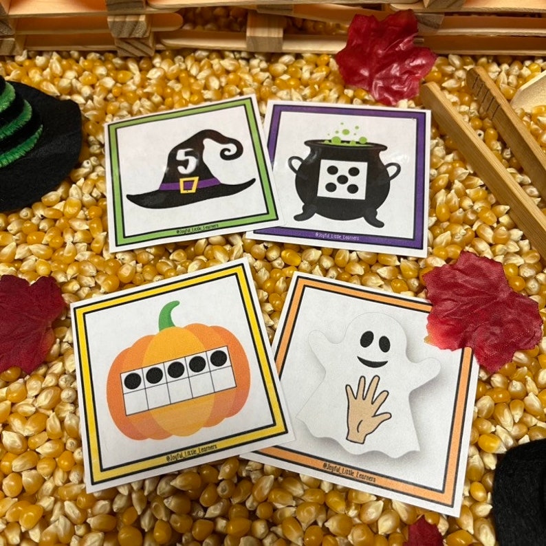 Five Little Pumpkins Numbers Sensory Bin | Halloween Sensory Bin - Etsy