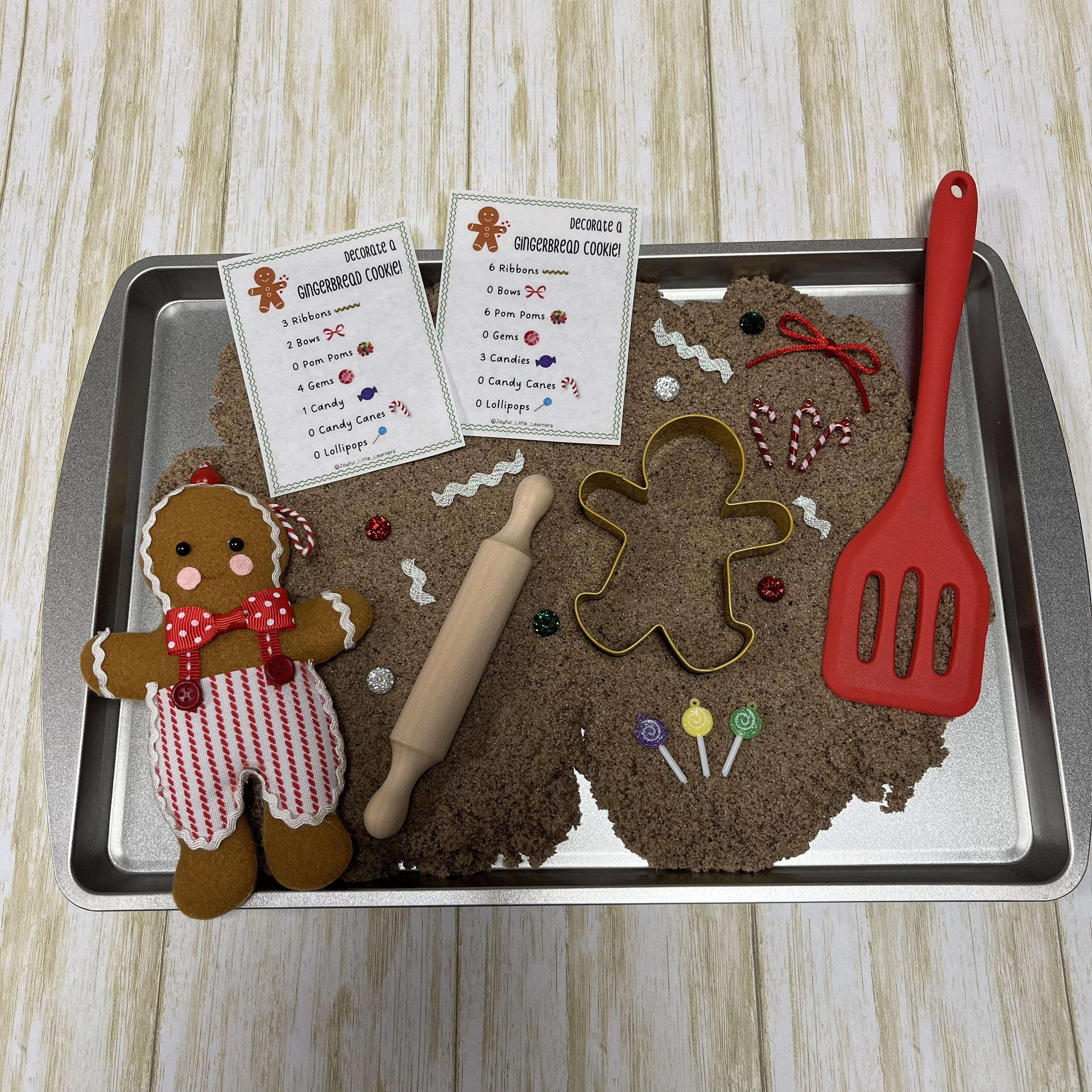 Gingerbread Cookie Sensory Bin | Baking Sensory Bin | Christmas Sensory ...
