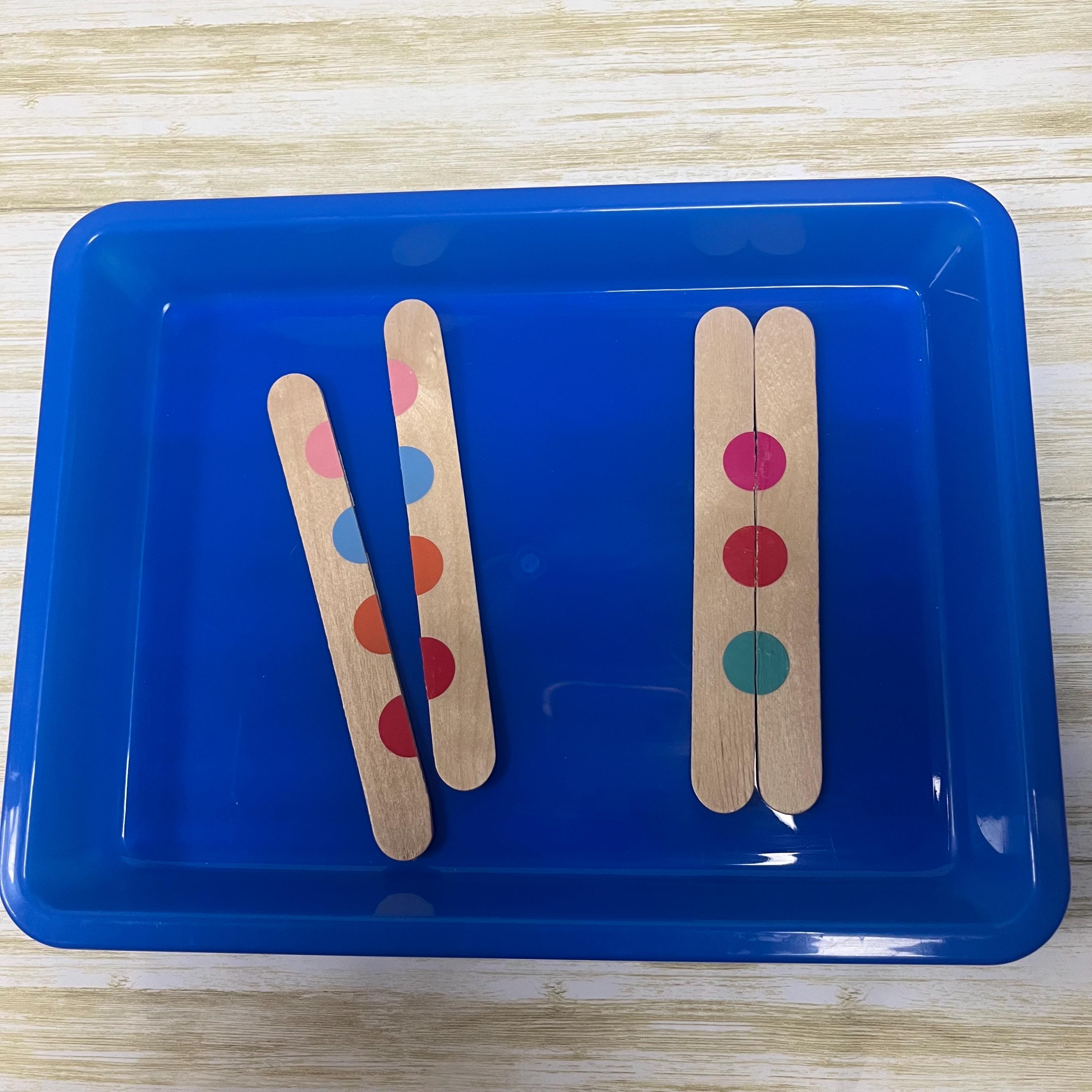 Color Match-up Puzzle Sticks Busy Bag | Color Matching Toddler ...