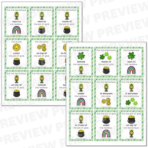 St. Patrick’s Day Leprechaun Sensory Bin | Leprechaun Prepositions ...
