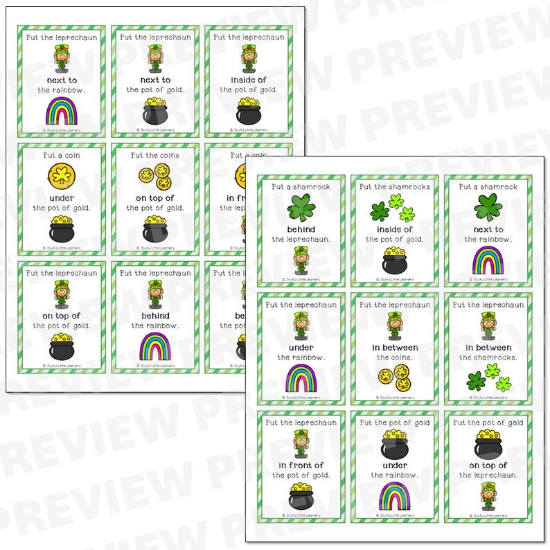 St. Patrick’s Day Leprechaun Sensory Bin | Leprechaun Prepositions ...