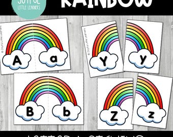 St. Patrick’s Day Rainbows ABC Letter Matching | Spring Rainbow ...