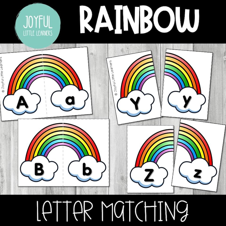 St. Patrick’s Day Rainbows ABC Letter Matching | Spring Rainbow ...