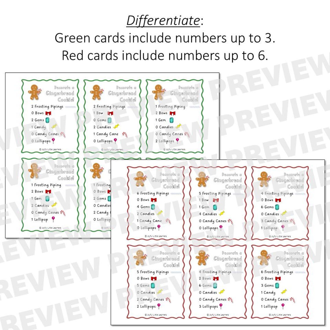 Gingerbread Cookie Recipe Cards | Christmas Recipe Task Cards - Etsy