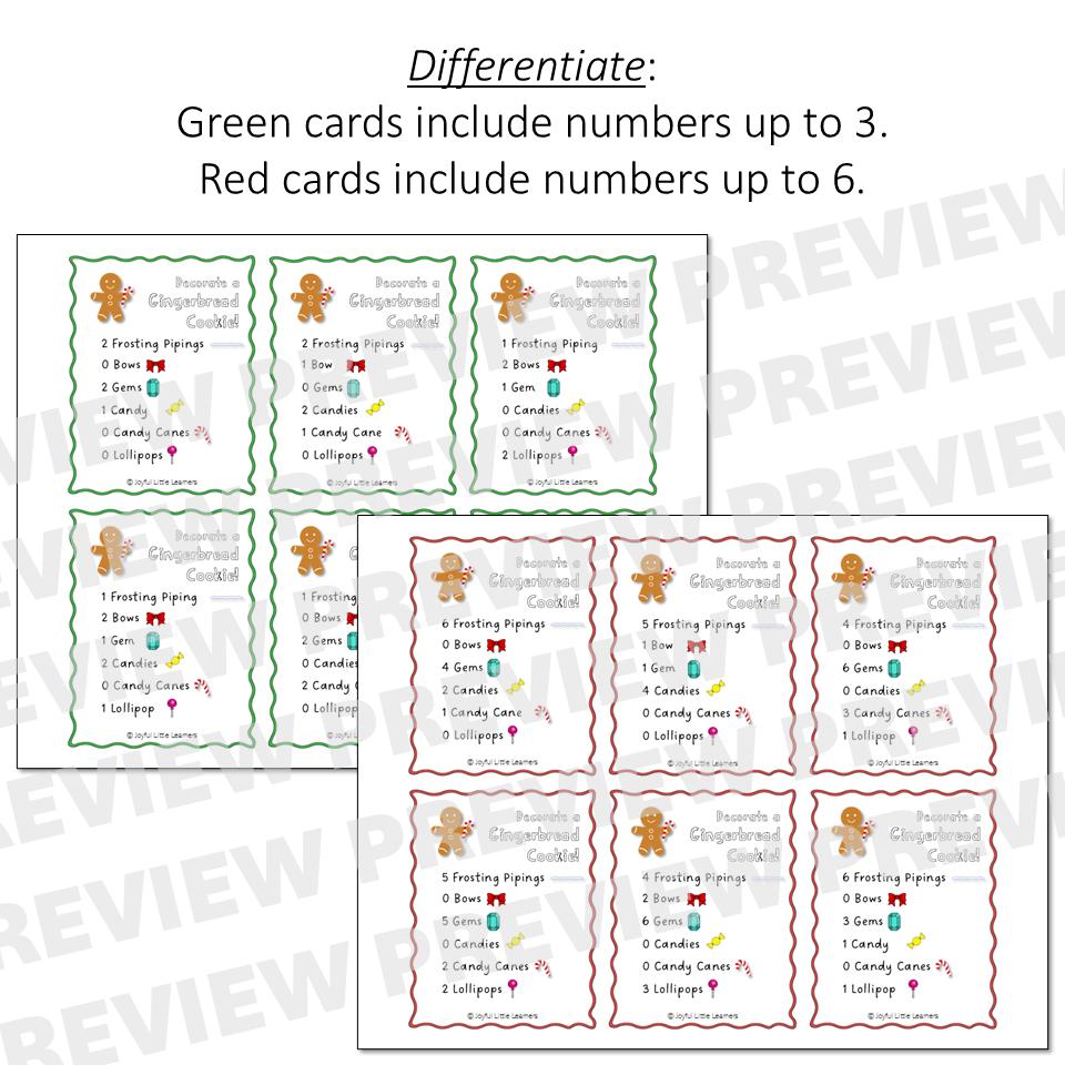 Gingerbread Cookie Recipe Cards | Christmas Recipe Task Cards - Etsy