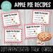 Apple Pie Recipe Cards | Apple Pie Sensory Bin Recipe Task Cards - Etsy
