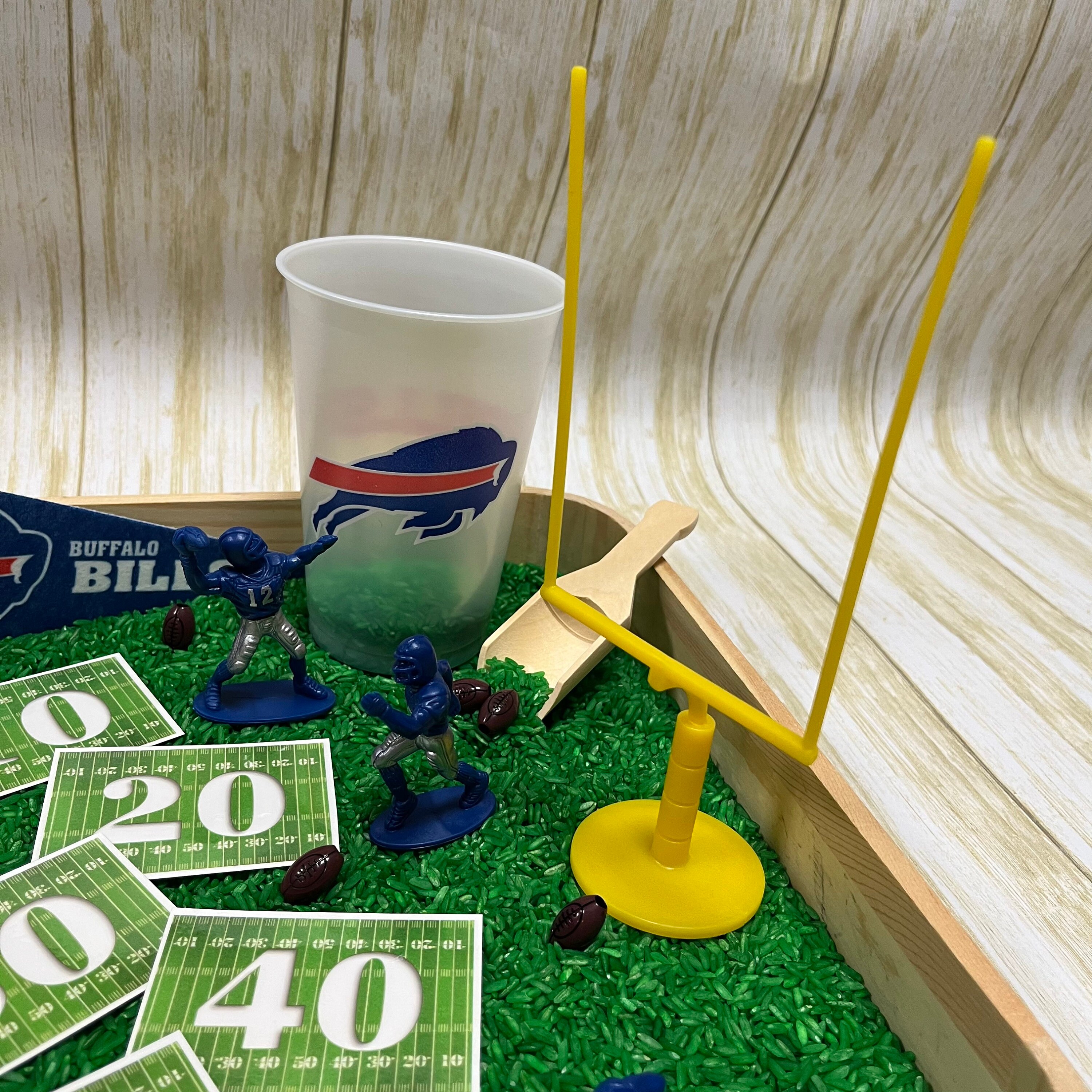 Buffalo Bills Football Sensory Bin - Etsy