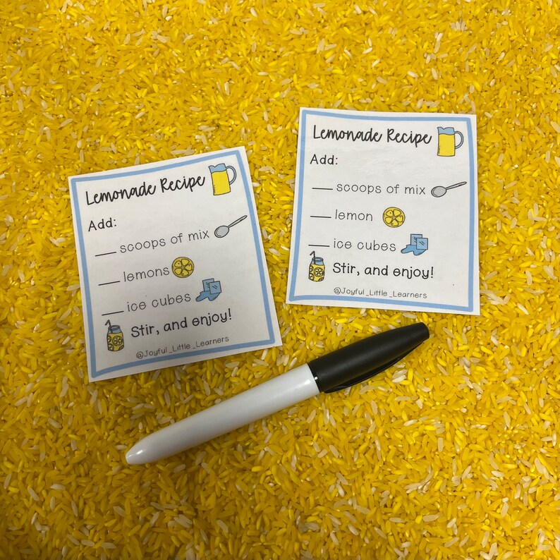 Lemonade Sensory Bin | Summer Sensory Bin - Etsy
