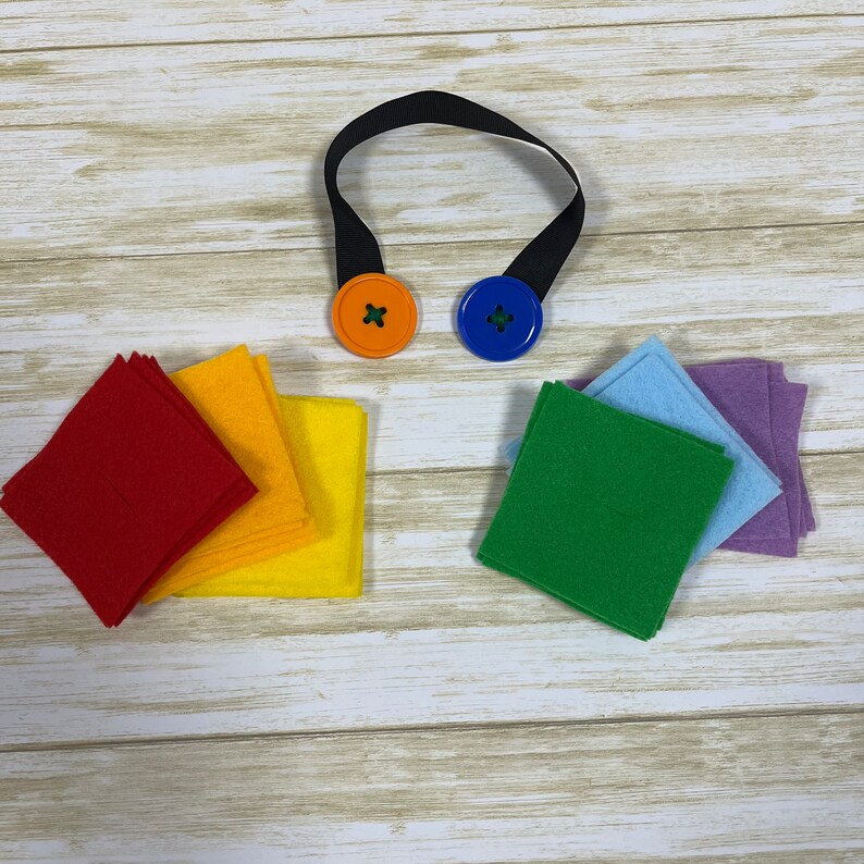 Felt Buttoning, Lacing & Threading Toddler Preschool Busy Bag - Etsy