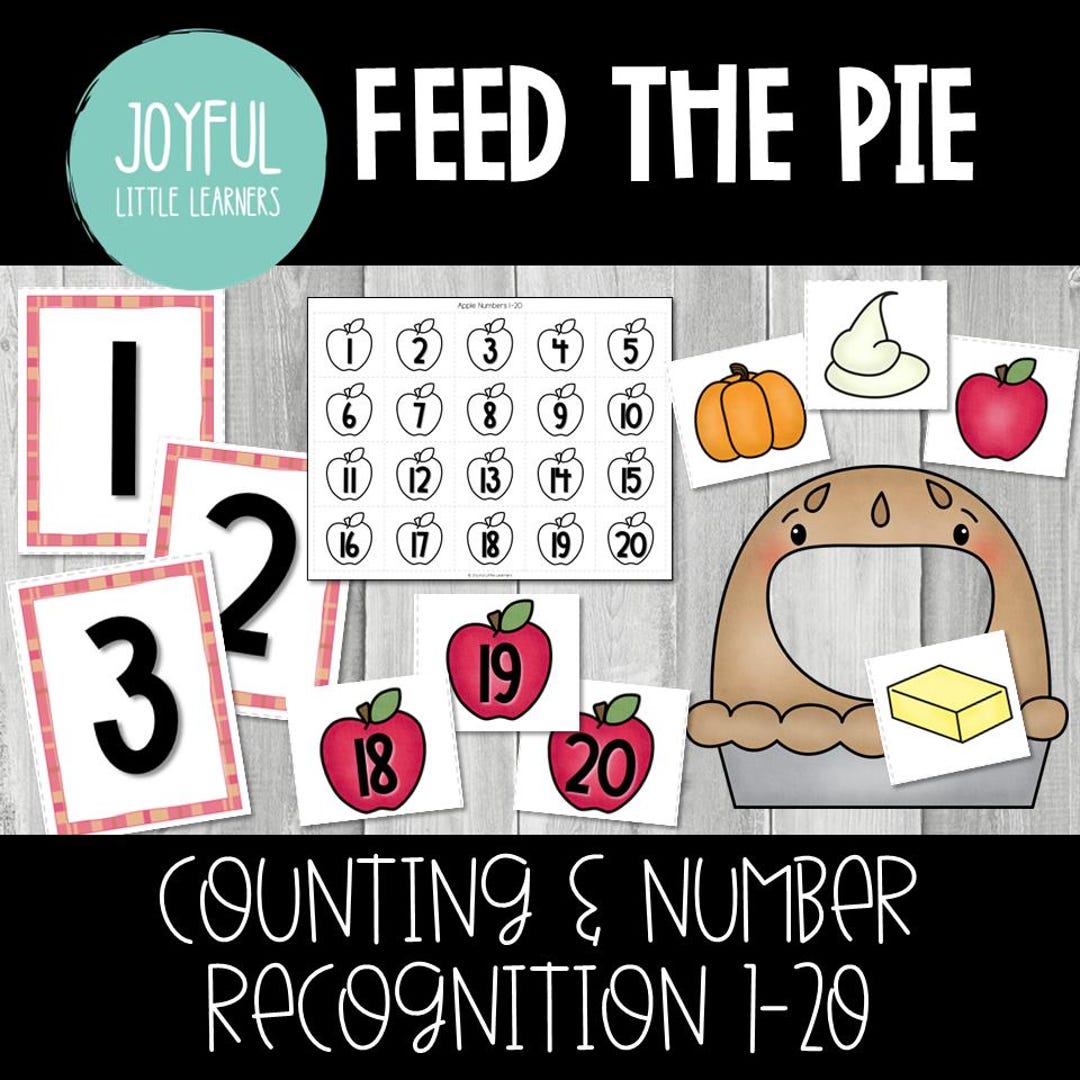 Feed the Fall Pie Numbers & Counting | Feed Me Thanksgiving Counting ...
