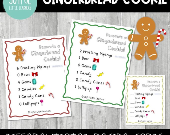 Gingerbread Cookie Recipe Cards | Christmas Recipe Task Cards - Etsy