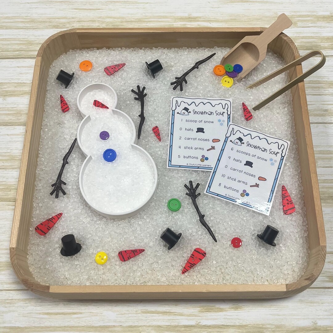 Snowman Soup Sensory Bin | Melted Snowman Sensory Kit | Winter Sensory ...