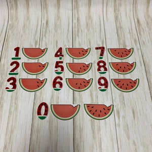 Summer Watermelon Sensory Bin Ft. Counting Activities - Etsy