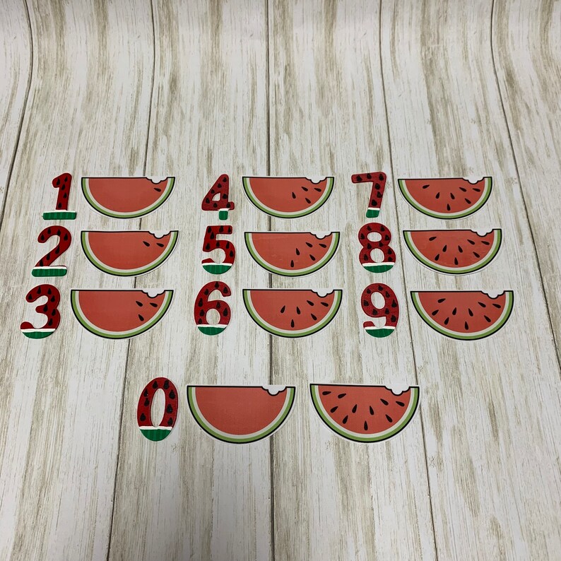 Summer Watermelon Sensory Bin Ft. Counting Activities - Etsy