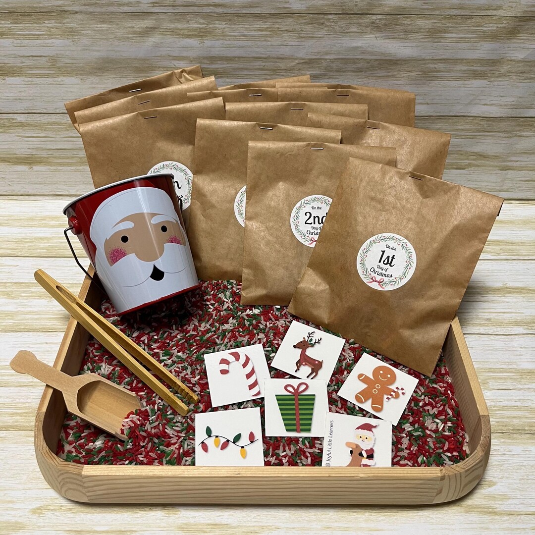 12 Days of Christmas Sensory Bin | Advent Calendar Sensory Bin ...