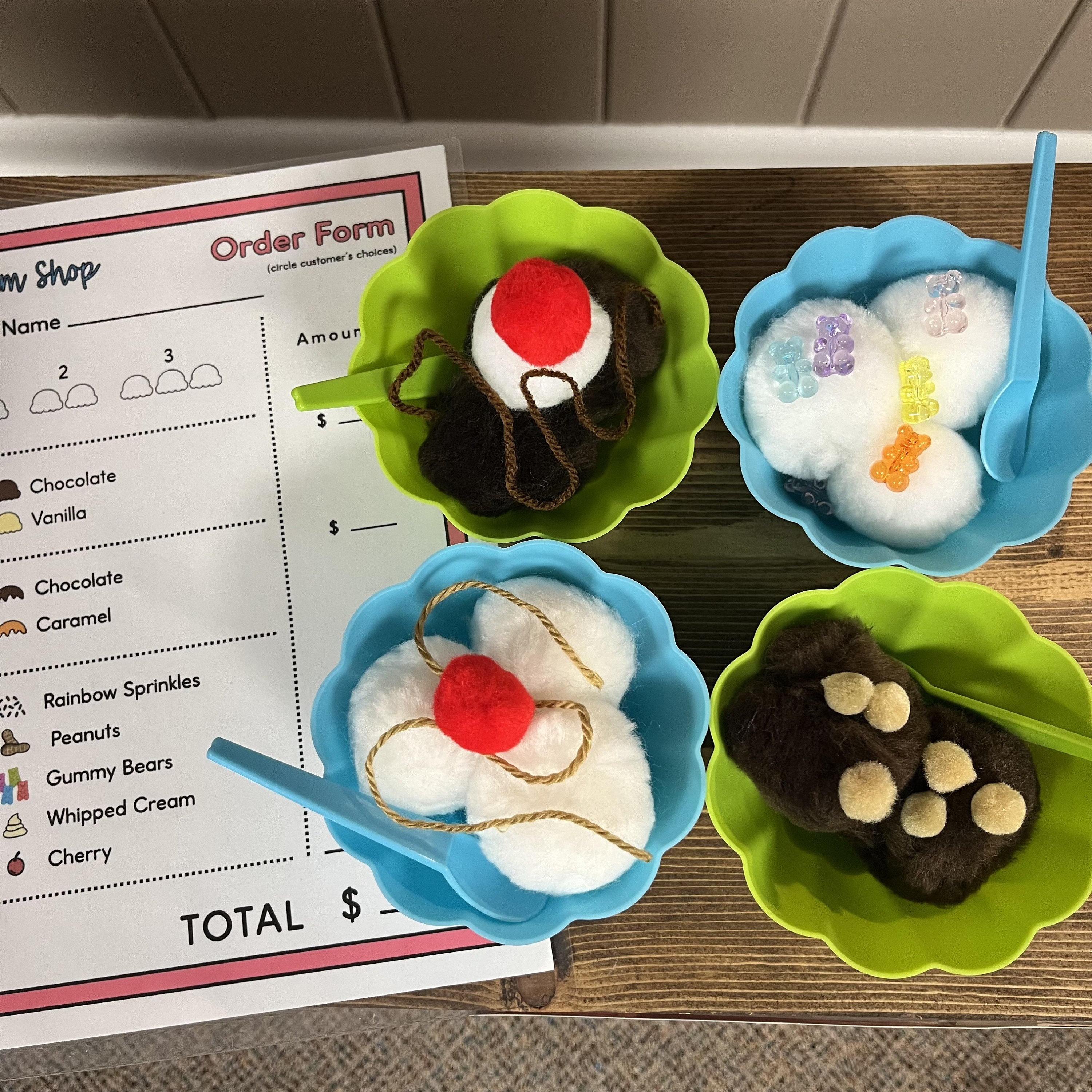 Ice Cream Shop Dramatic PLAY SET KIT | Ice Cream Shop Pretend Play Set ...