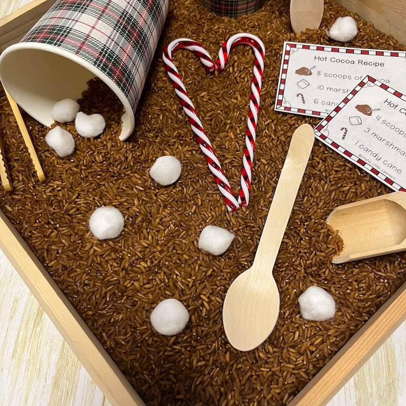 Hot Cocoa Sensory Bin - Etsy