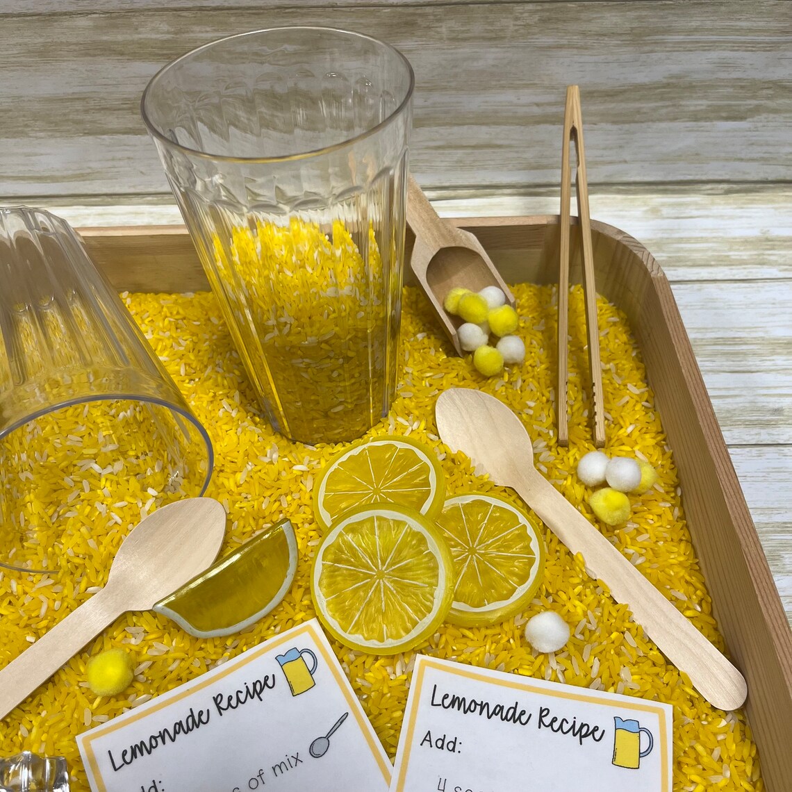 Lemonade Sensory Bin Summer Sensory Bin - Etsy Canada