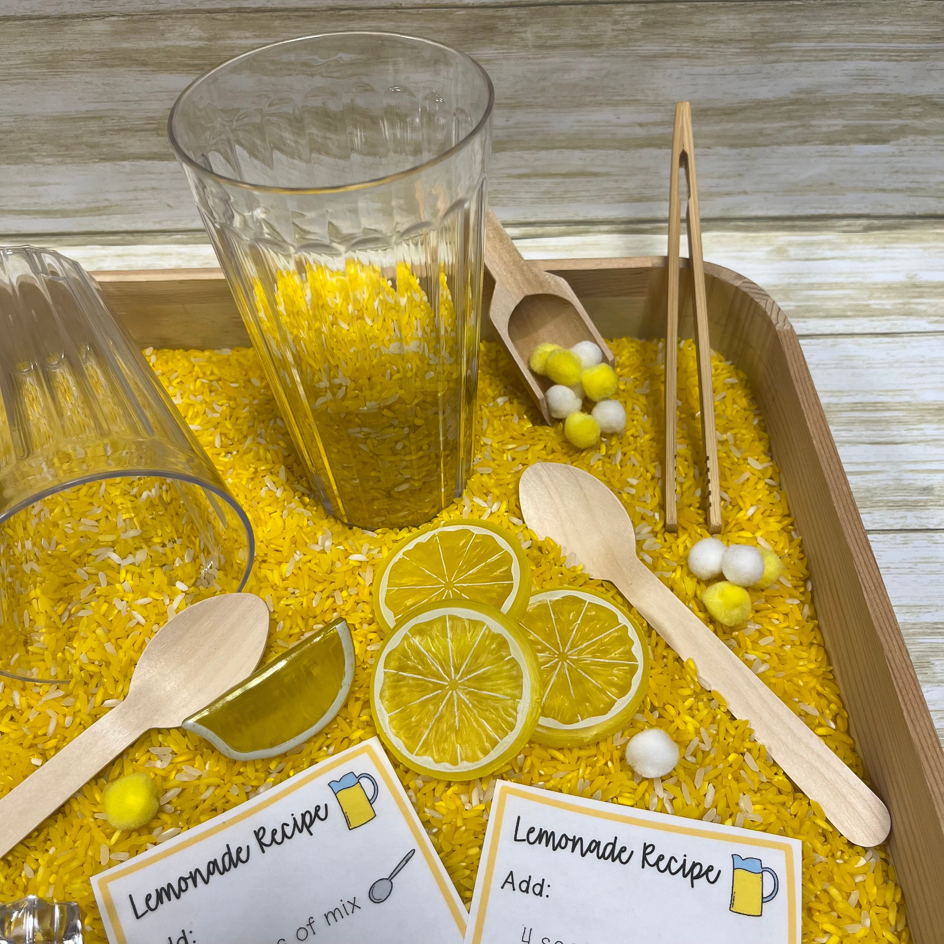 Lemonade Sensory Bin Summer Sensory Bin - Etsy