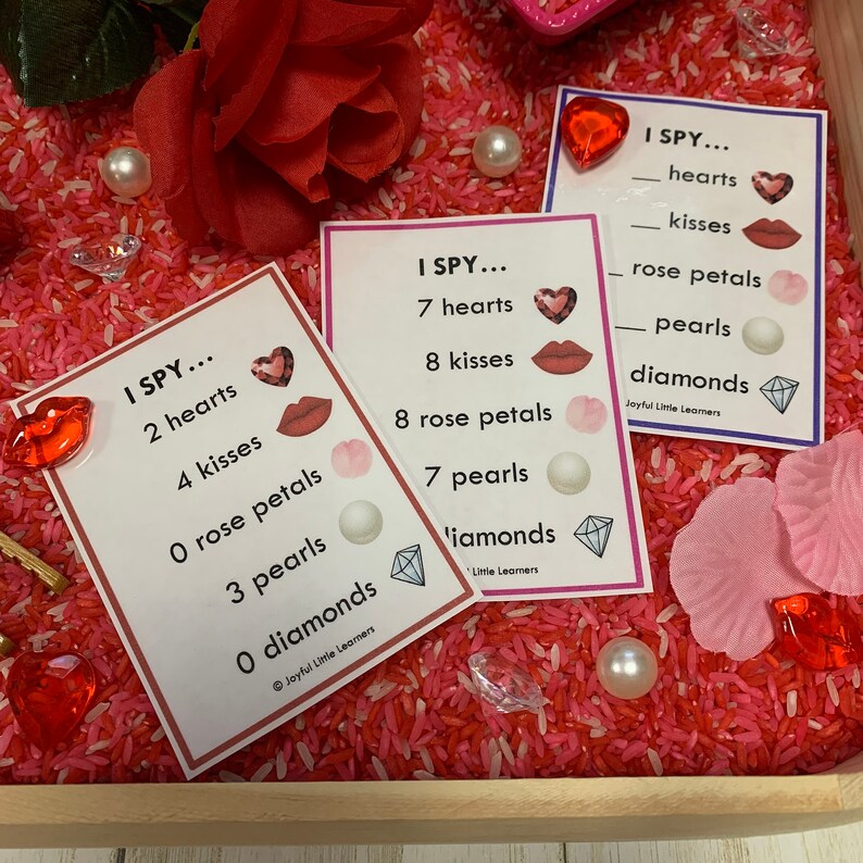 Valentine's Day i Spy Sensory Bin Sensory - Etsy