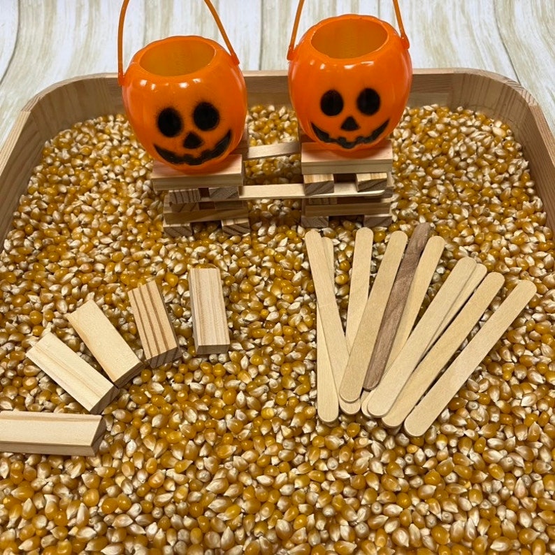 Five Little Pumpkins Numbers Sensory Bin | Halloween Sensory Bin - Etsy