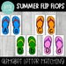 Summer Flip Flops ABC Letter Matching | Beach Flip Flops Alphabet ...
