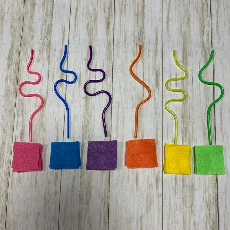 Crazy Straw Lacing Toddler Busy Bag - Etsy