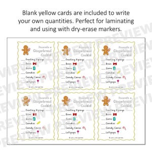 Gingerbread Cookie Recipe Cards | Christmas Recipe Task Cards - Etsy
