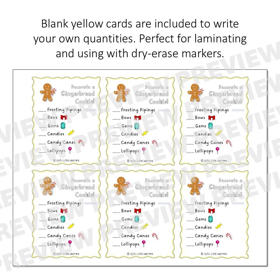 Gingerbread Cookie Recipe Cards | Christmas Recipe Task Cards - Etsy