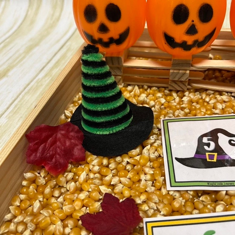 Five Little Pumpkins Numbers Sensory Bin Halloween Sensory Bin - Etsy