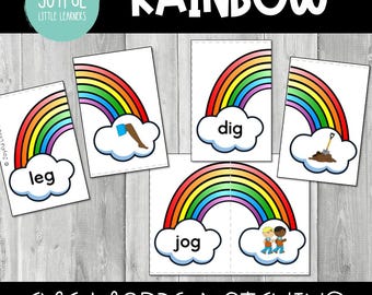 St. Patrick’s Day Rainbows ABC Letter Matching | Spring Rainbow ...