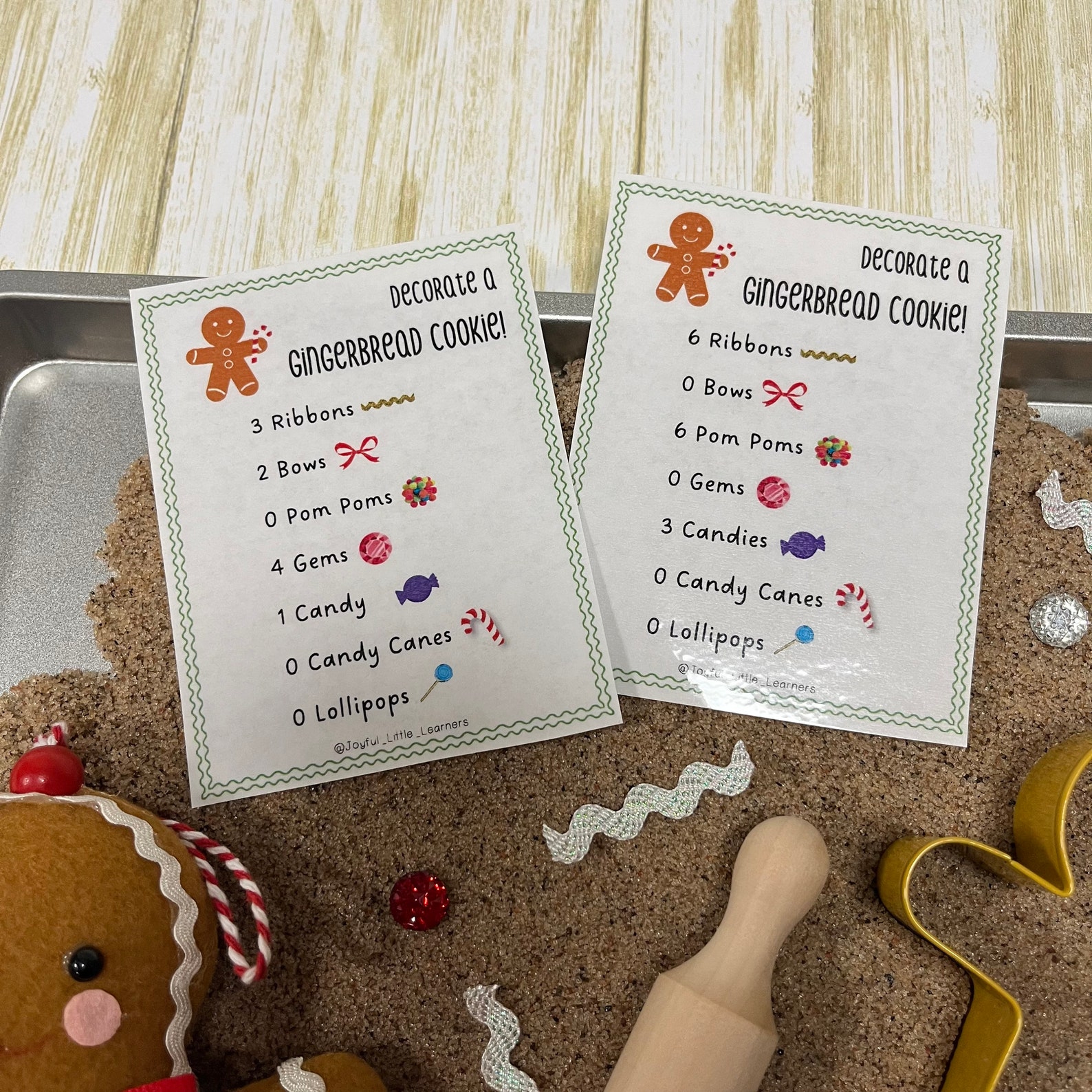 Gingerbread Cookie Sensory Bin | Baking Sensory Bin | Christmas Sensory ...