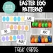 Easter Egg Patterns Task Cards | Easter Preschool Kindergarten Centers ...