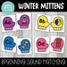 Winter Mittens Beginning Sound Matching | Snow Mittens Letter Sound ...