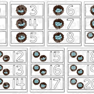 Bird Nest Number Formation Activity | Spring Counting & Number ...
