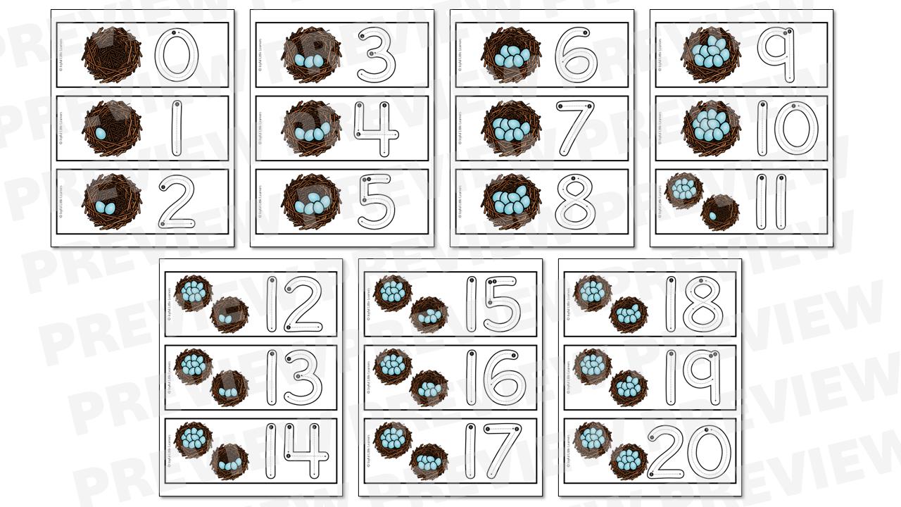 Bird Nest Number Formation Activity | Spring Counting & Number ...