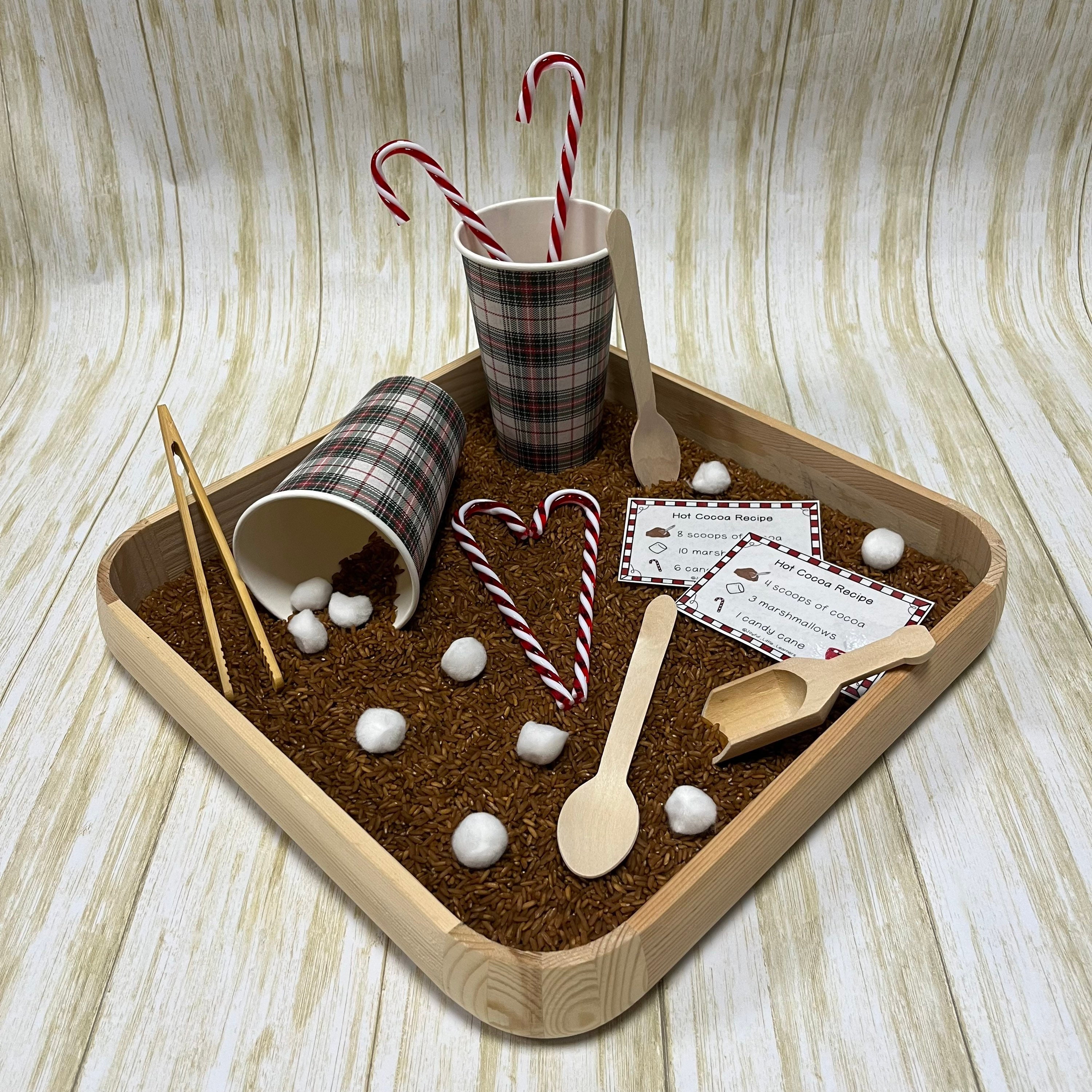 Hot Cocoa Sensory Bin | Hot Chocolate Winter Sensory Bin - Etsy
