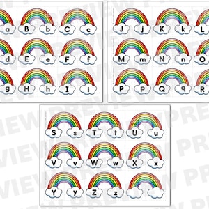 St. Patrick’s Day Rainbows ABC Letter Matching | Spring Rainbow ...