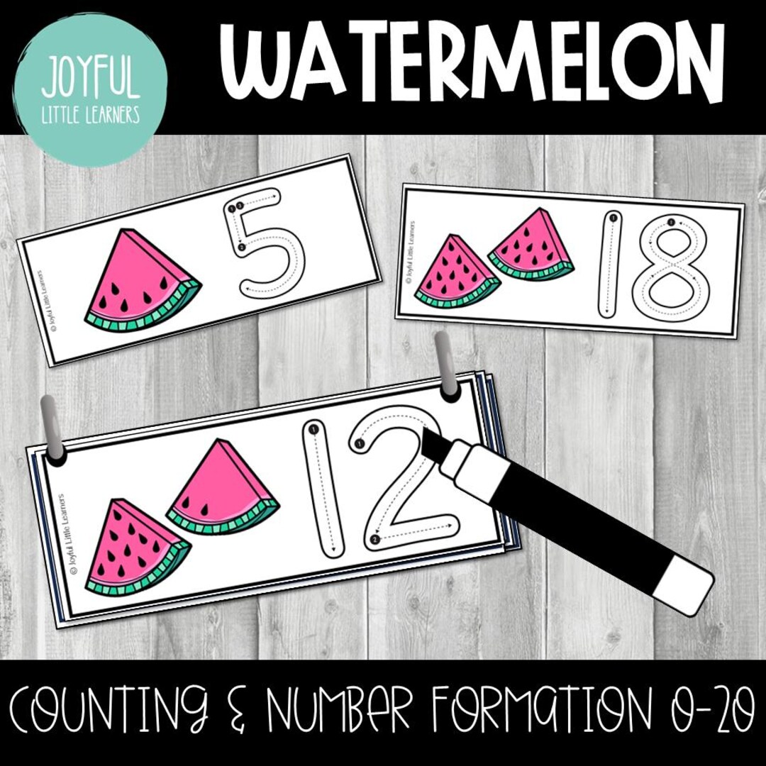 Watermelon Seed Number Formation Activity | Summer Counting & Number ...