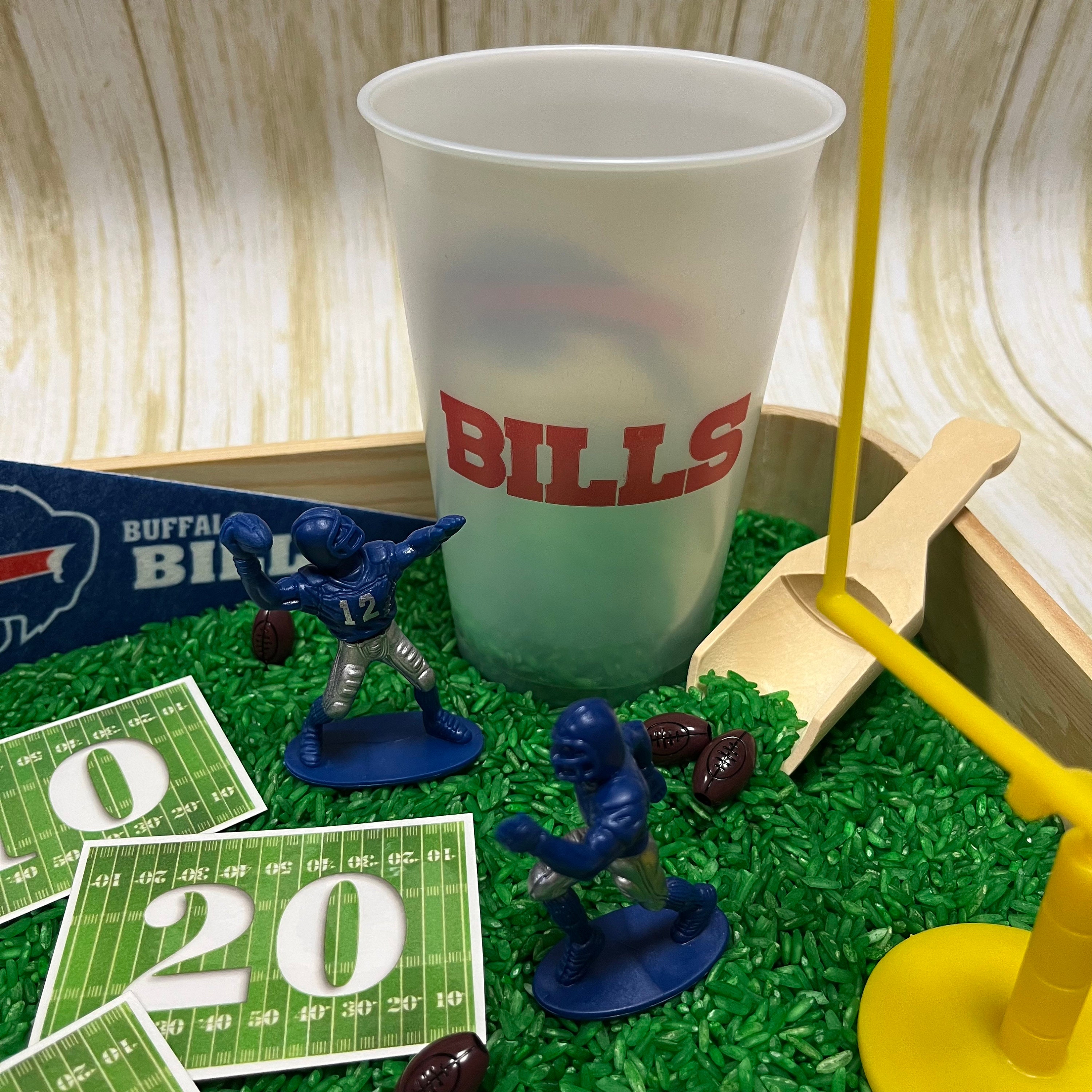 Buffalo Bills Football Sensory Bin - Etsy