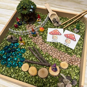 Fairy Gnome Garden Sensory Bin Feat. Feelings Emotions Cards | Summer ...