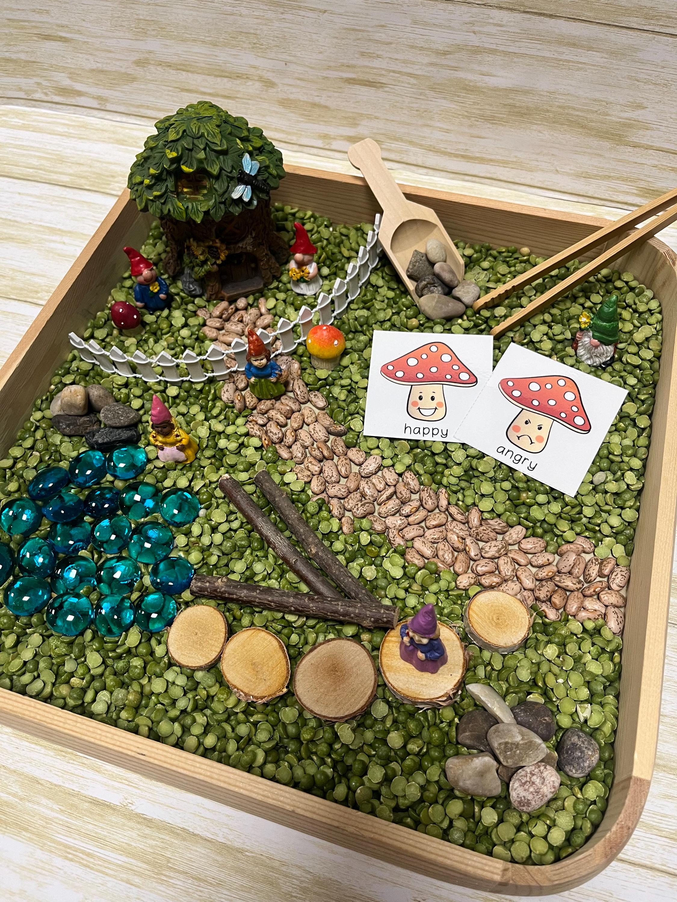 Fairy Gnome Garden Sensory Bin Feat. Feelings Emotions Cards Summer ...