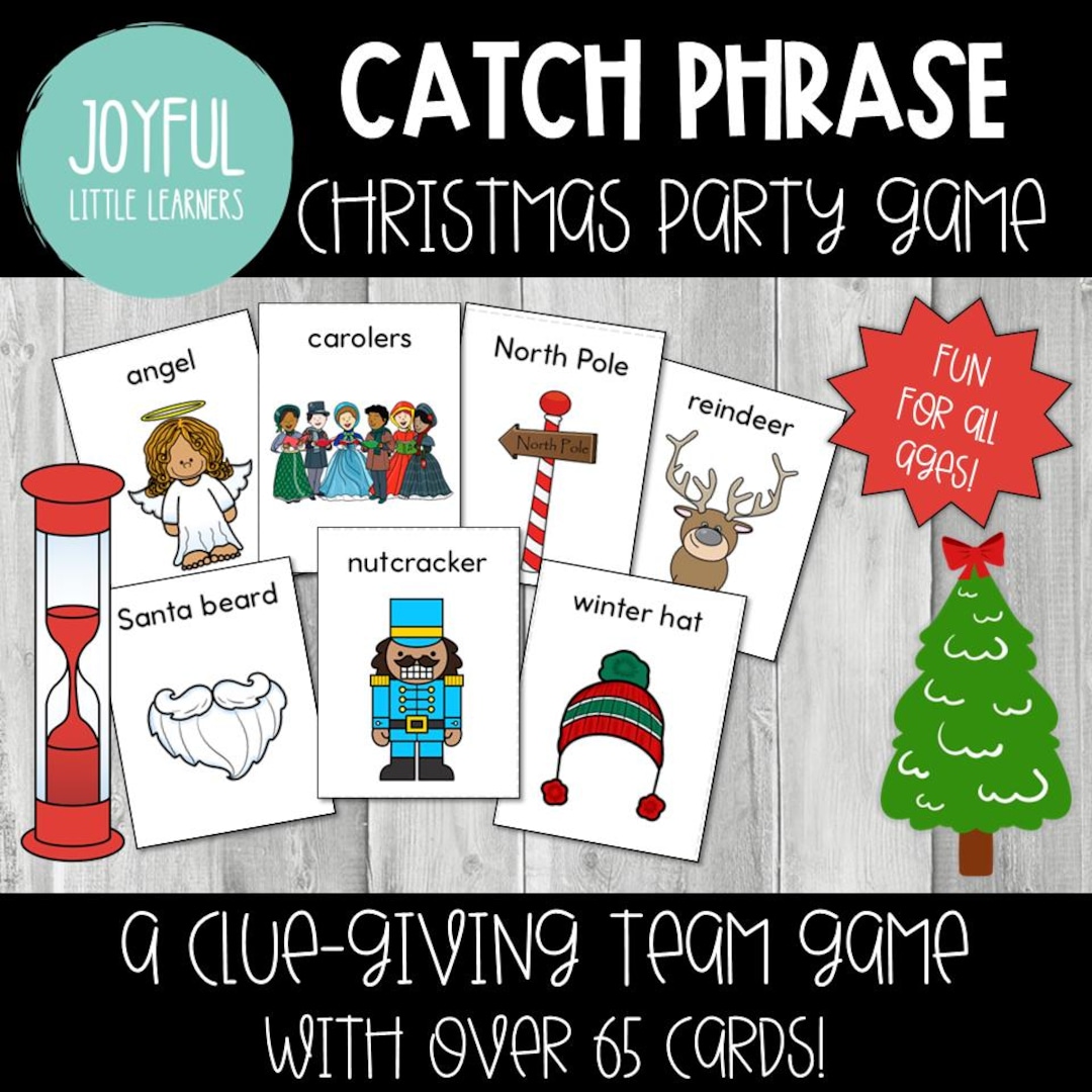 Christmas Catch Phrase Game | Christmas Stations Classroom Game ...