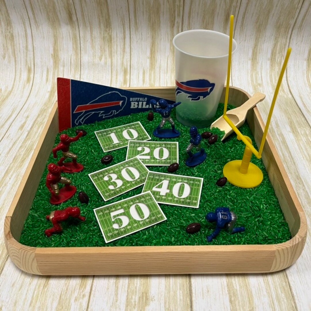 Buffalo Bills Football Sensory Bin - Etsy