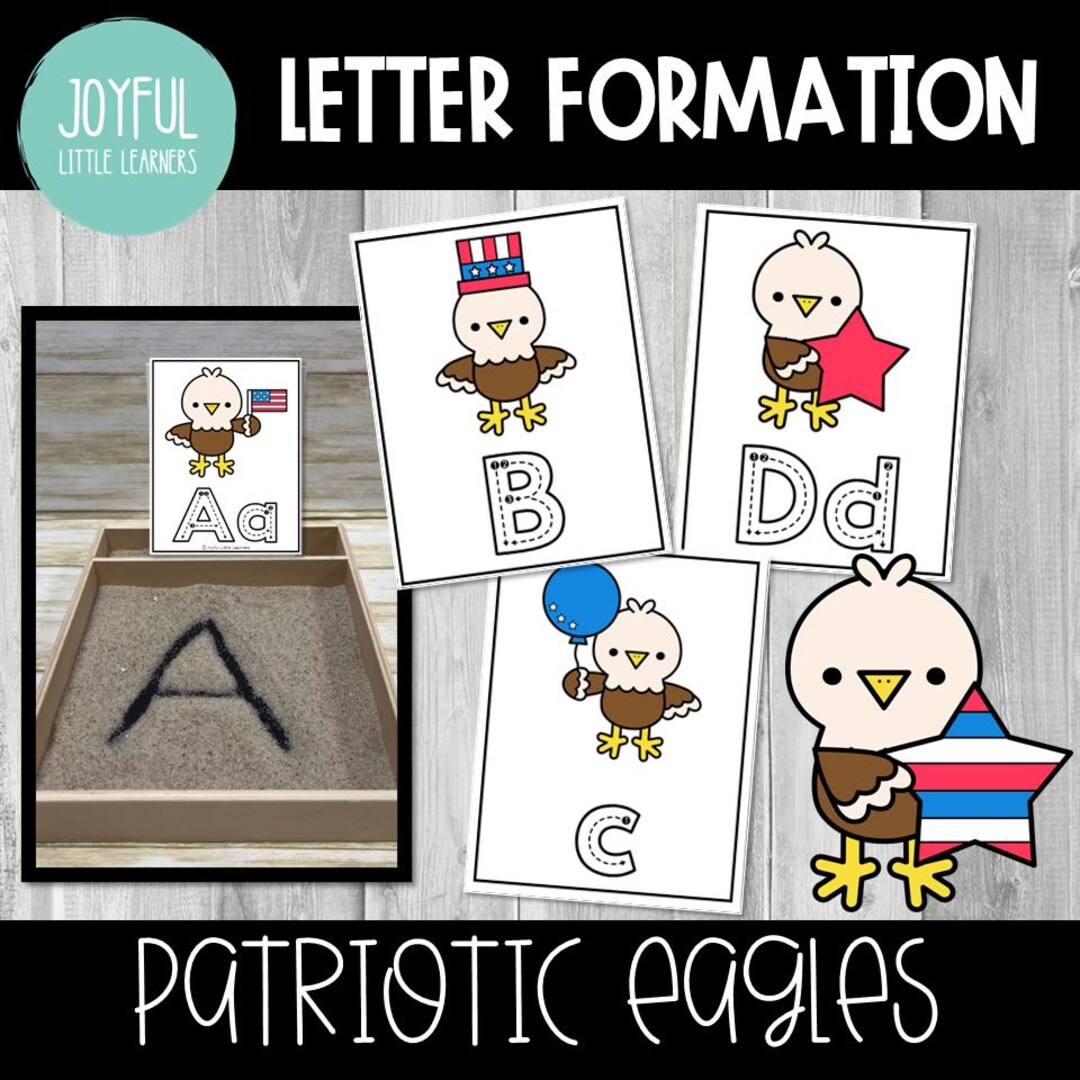 4th of July Letter Formation Task Cards | Patriotic Handwriting Dry ...