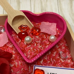 Valentine's Day i Spy Sensory Bin Sensory Kit - Etsy