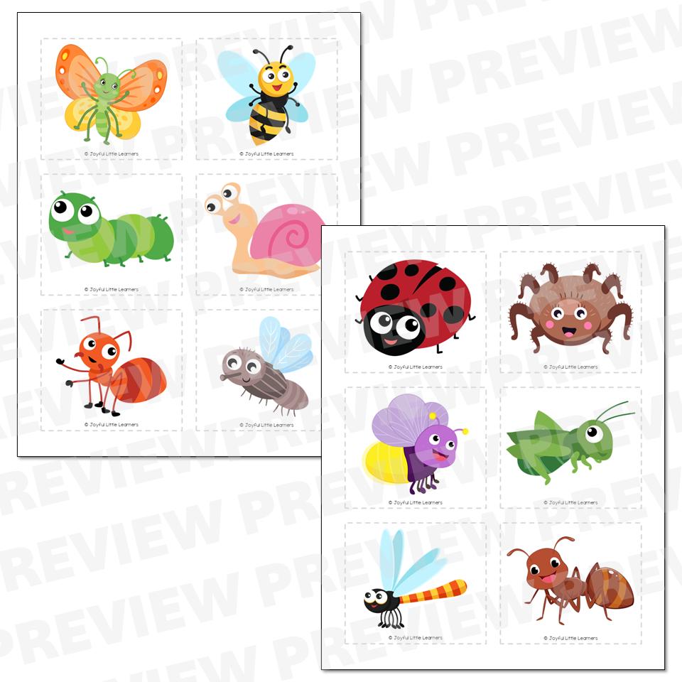 Bug Hunt Sensory Bin Featuring Insect Puzzle Cards | Insect Sensory Bin ...